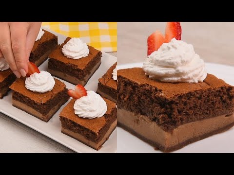 Chocolate magic cake: sweet and good, ready without yeast!