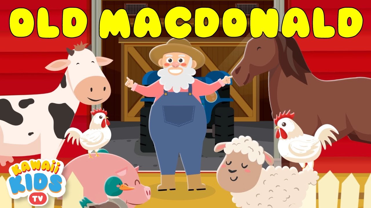 Old MacDonald Had a Farm | Farm Animals | Songs for Littles and Kids ...