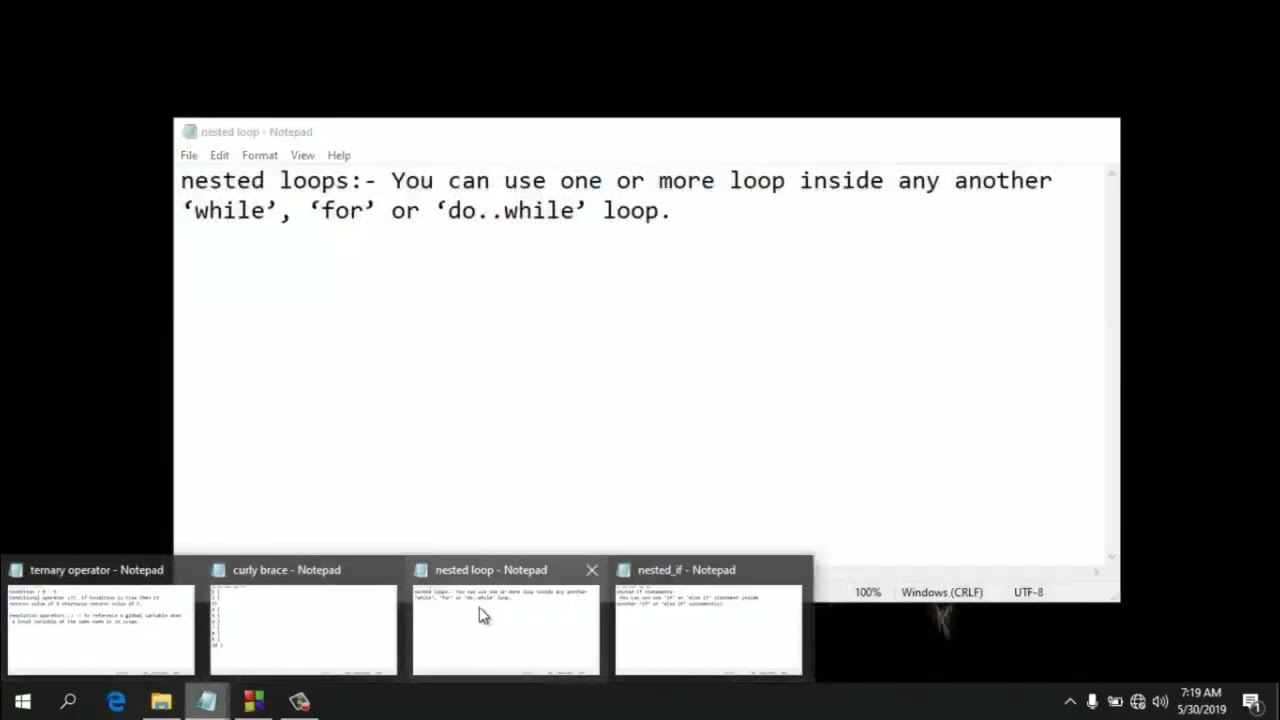 C Lecture 05 Nested If Ternary Operator Mukerem Ali YouTube C Lecture 05 Nested If Ternary Operator Mukerem Ali YouTube