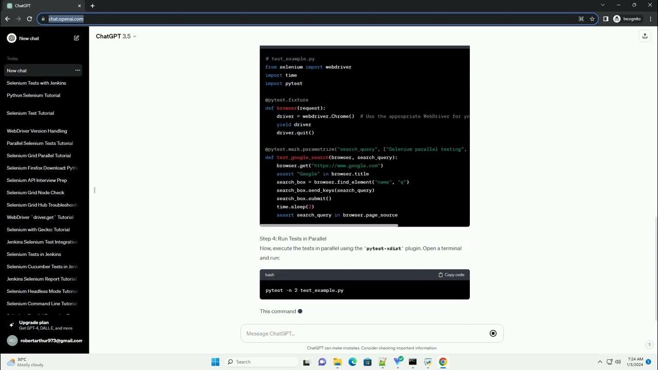 Run Selenium Tests In Parallel Python Youtube