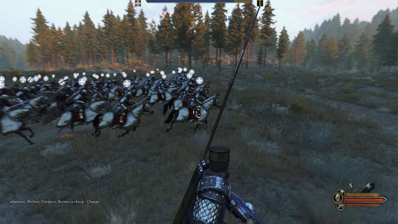 Mount & Blade II: Bannerlord | Massive Cavalry charge into huge looters ...