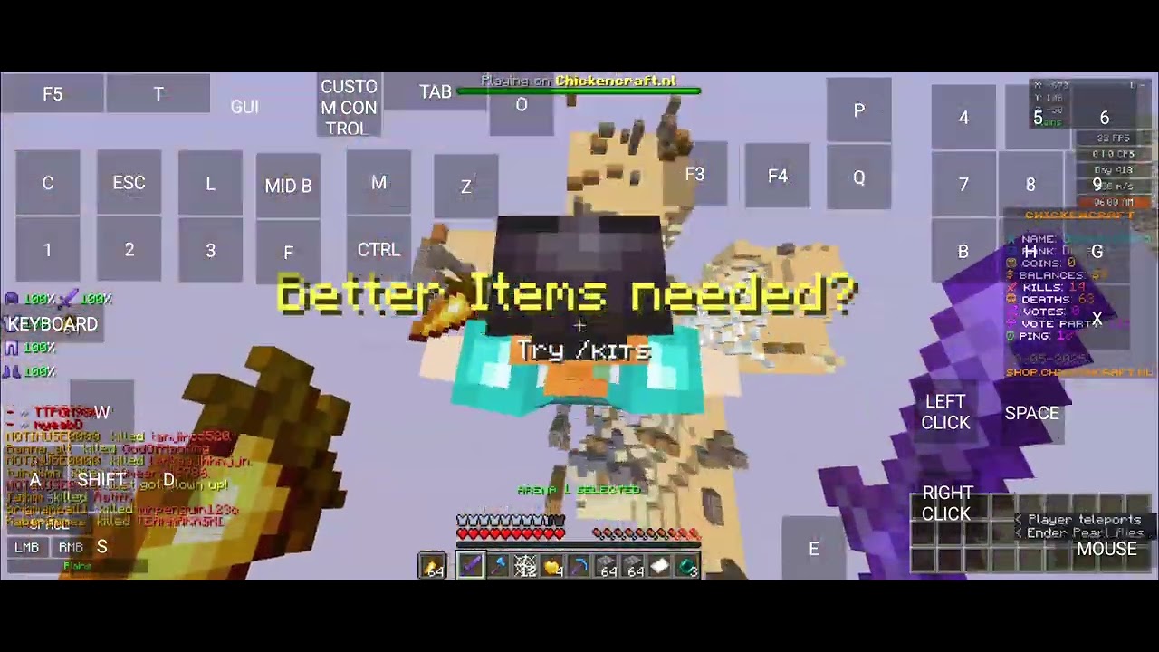 Feather launcher for pojav launcher gameplay PvP practice and subscribe ...