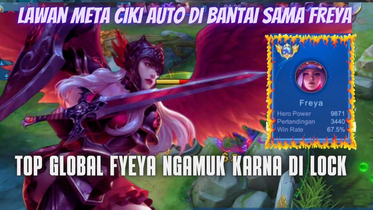 BELAJAR DARI TOP GLOBAL FREYA FULL DEMAGE SUPER BAR BAR#mlbb - YouTube
