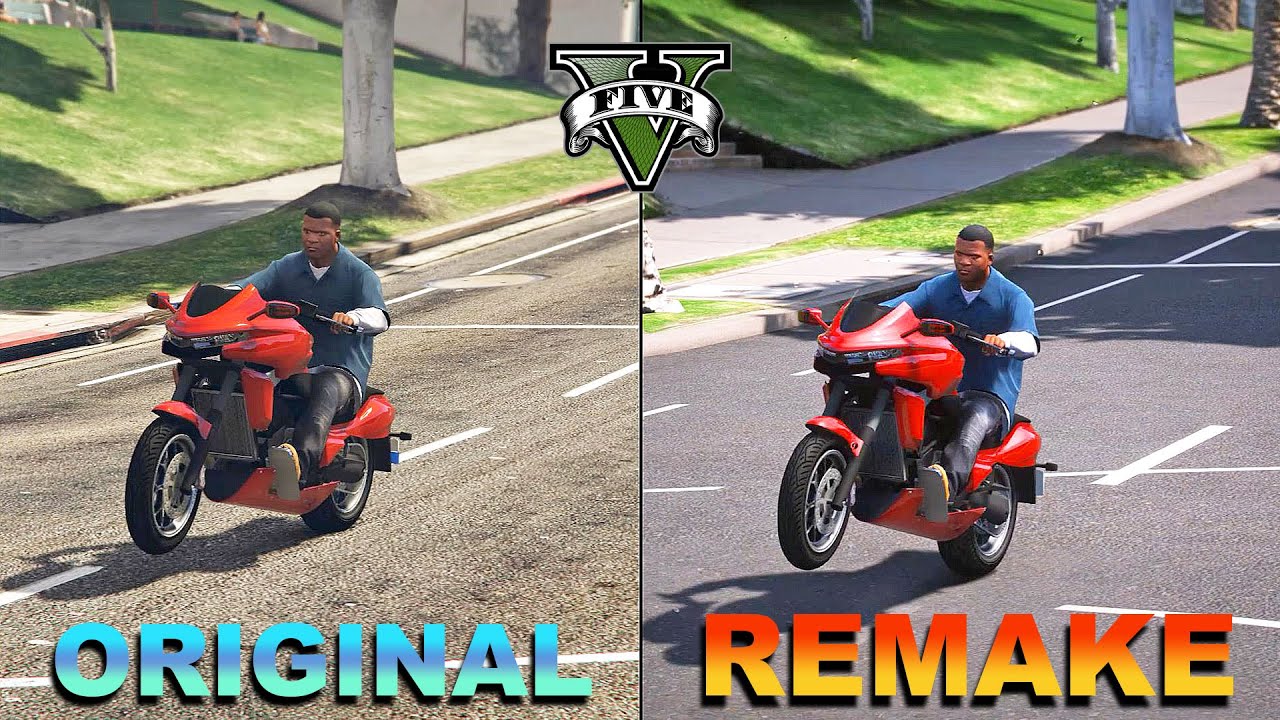 GTA V Remake Destroying 🔥🔥 Original version GTA 5 Graphics - YouTube
