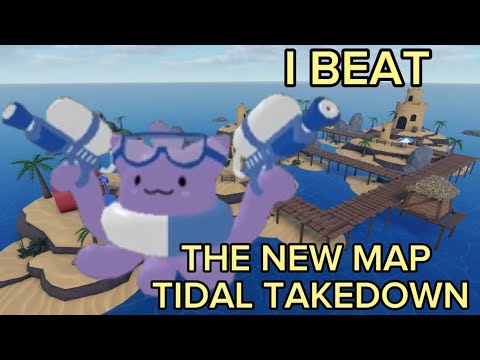 Tower Heroes Beating The New Map Tidal Takedown On Medium - YouTube