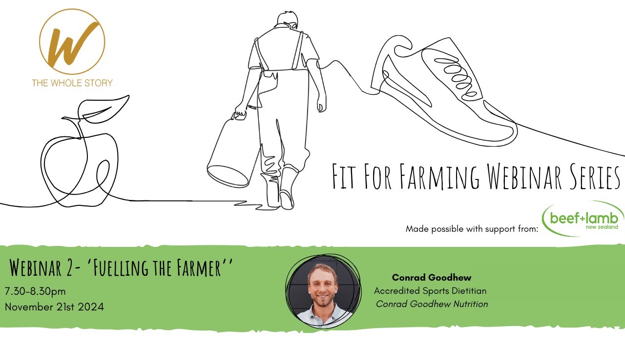 Fit For Farming Webinar 2 - Fuelling the Farmer with Conrad Goodhew ...