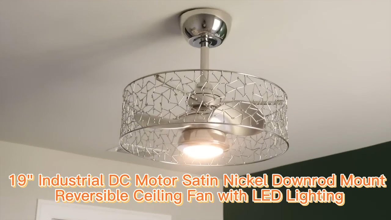 A552301CB110V This all-over bright nickel cage fan creates a different ...