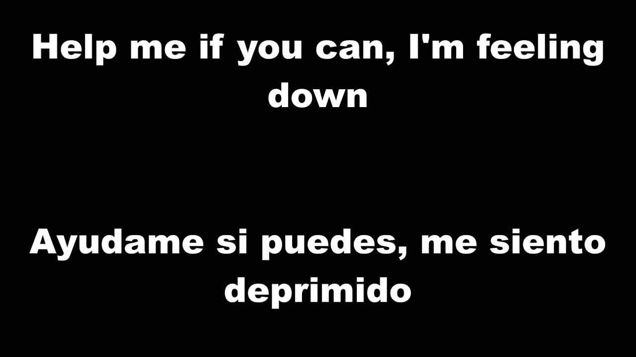 The Beatles-Help Lyrics Ingles/Español - YouTube