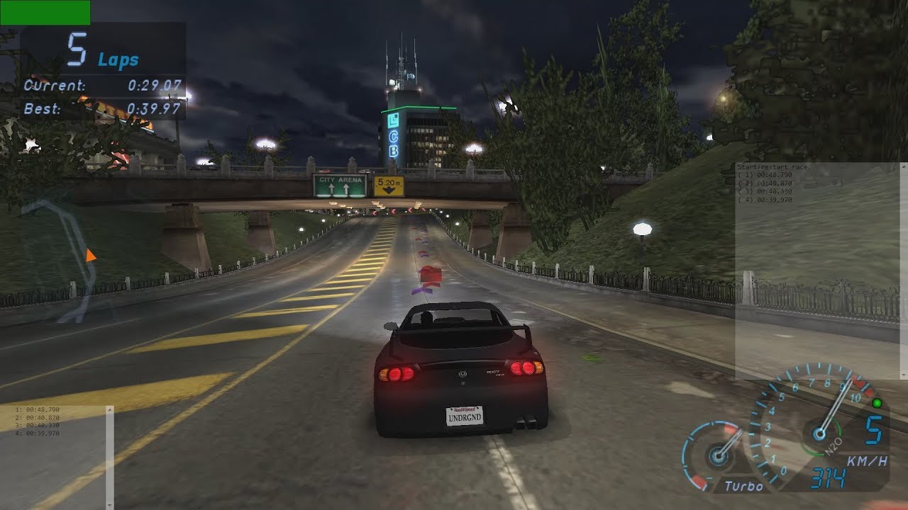 NFS Underground - Leaderboard Time Attack vs Ghosts with Virtuallenge ...