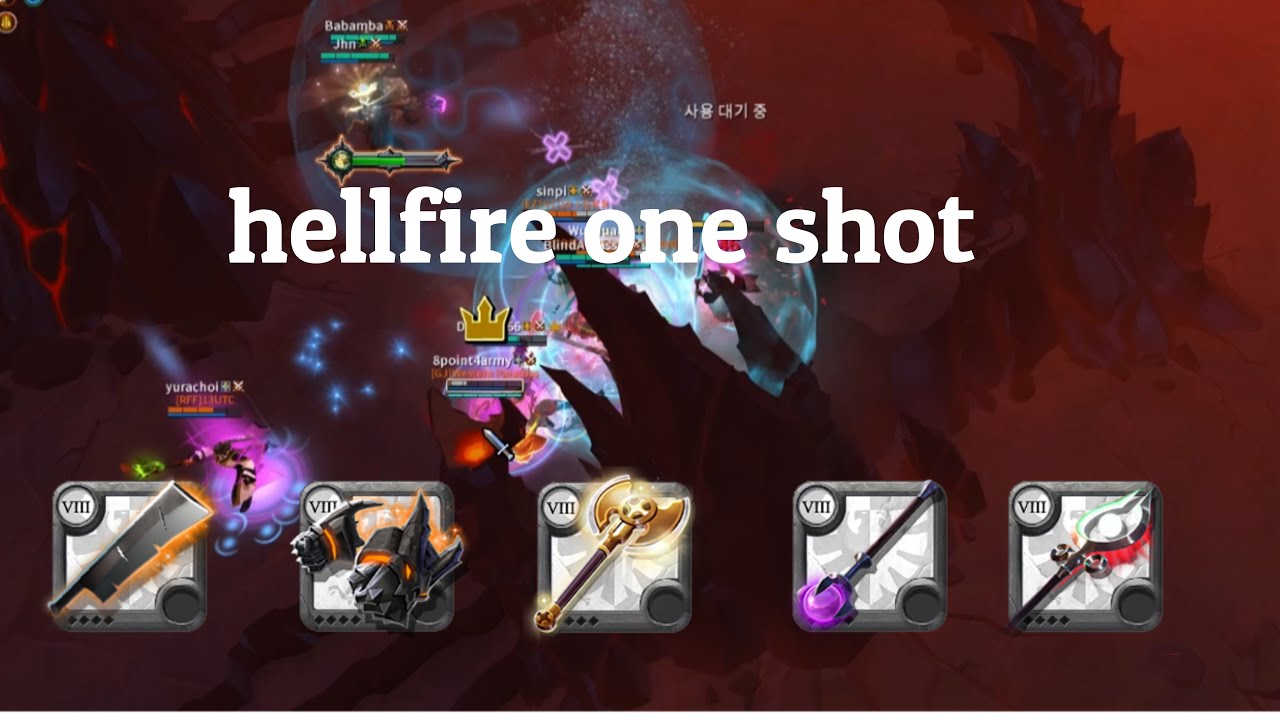 Albion online Hellfire Oneshot-5v5 Hellgate - YouTube