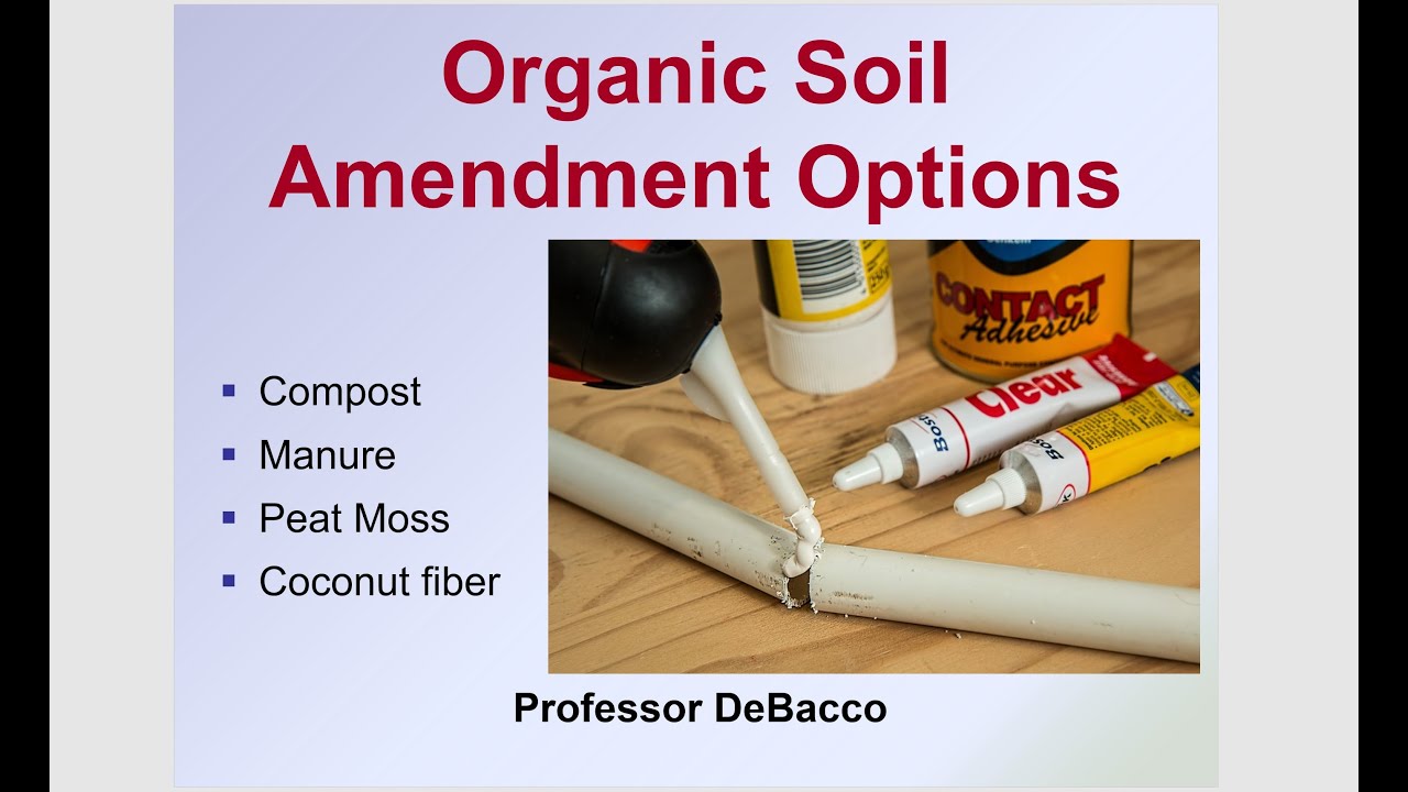 Organic Soil Amendment Options - YouTube