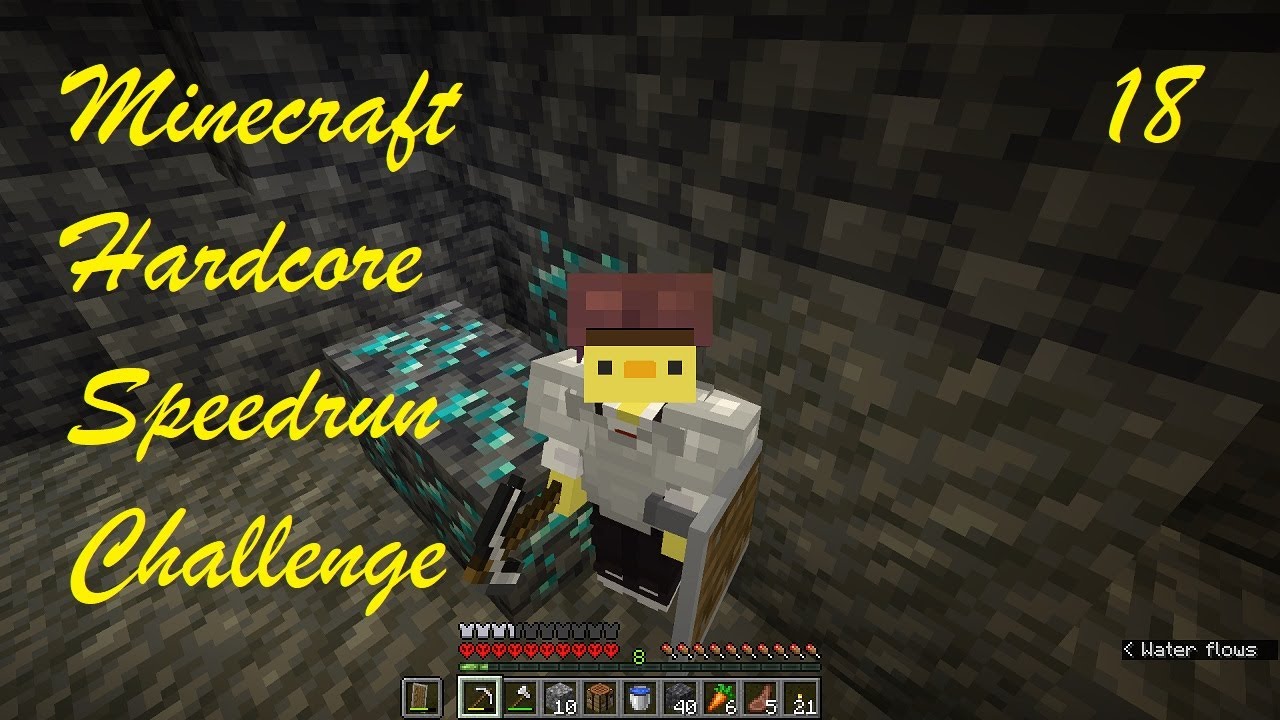 Minecraft Hardcore Speedrun Challenge 18-2 - YouTube