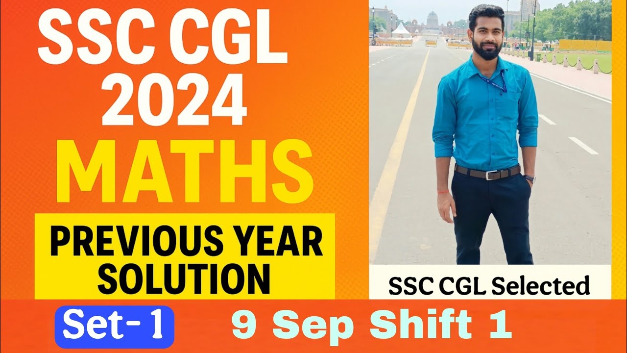 🔥 SSC CGL 2024 Maths | Previous Year Questions with Solutions|Complete ...