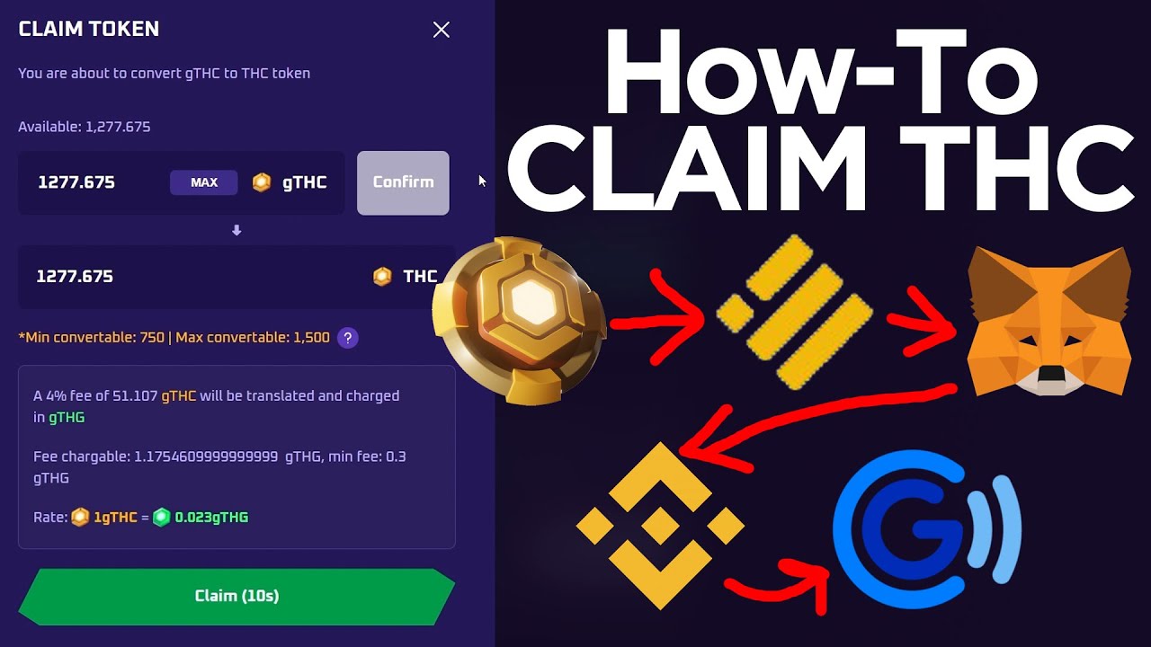 How to Claim gTHC in Thetan Arena [THC to Metamask to Binance to GCash ...