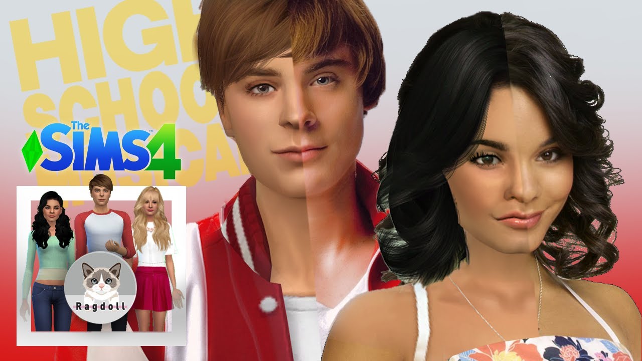 SIMS 4 | CAS | High school musical Cast 💖 ️ Satisfying CC build + CC ...