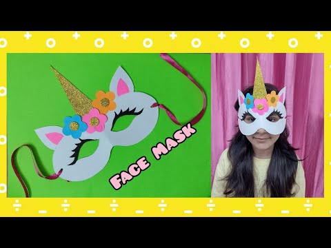 Face Mask / Unicorn Mask / Mask for Story Telling@reetuartisticworld7746