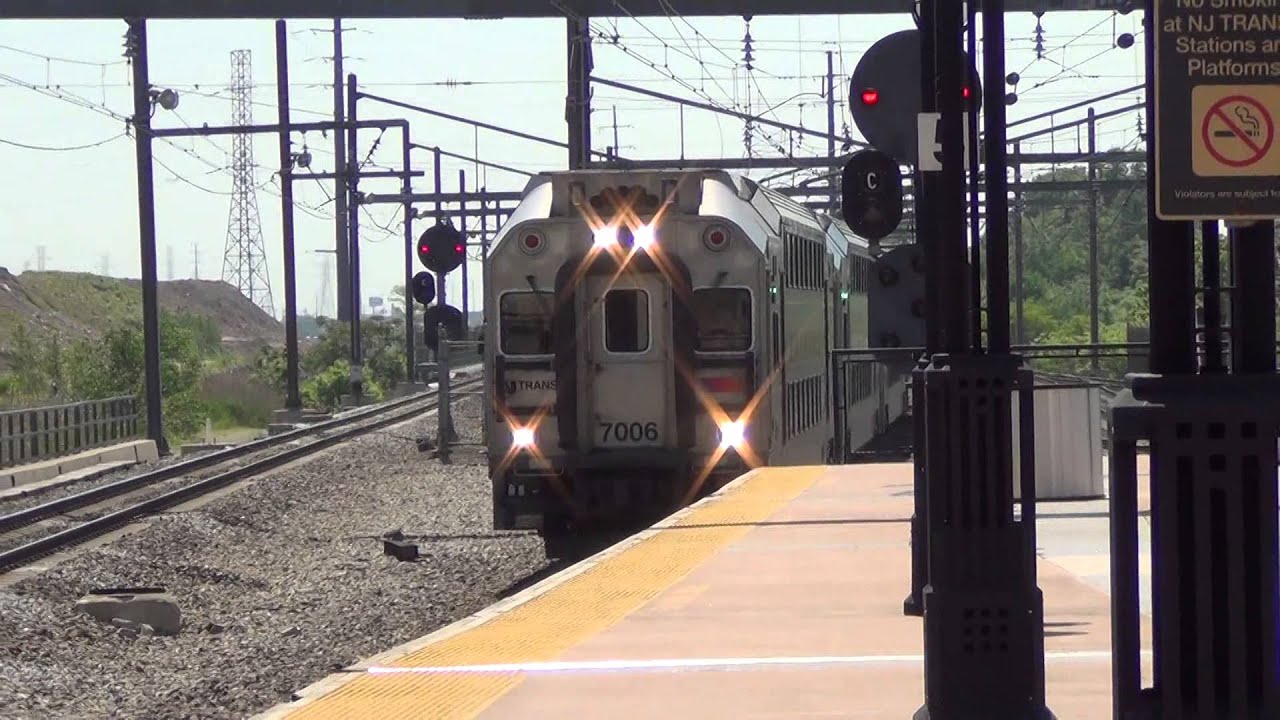 NJT Rail - Bombardier Multilevel Cab Car #7006 (pushed by ALP-46A #4653 ...