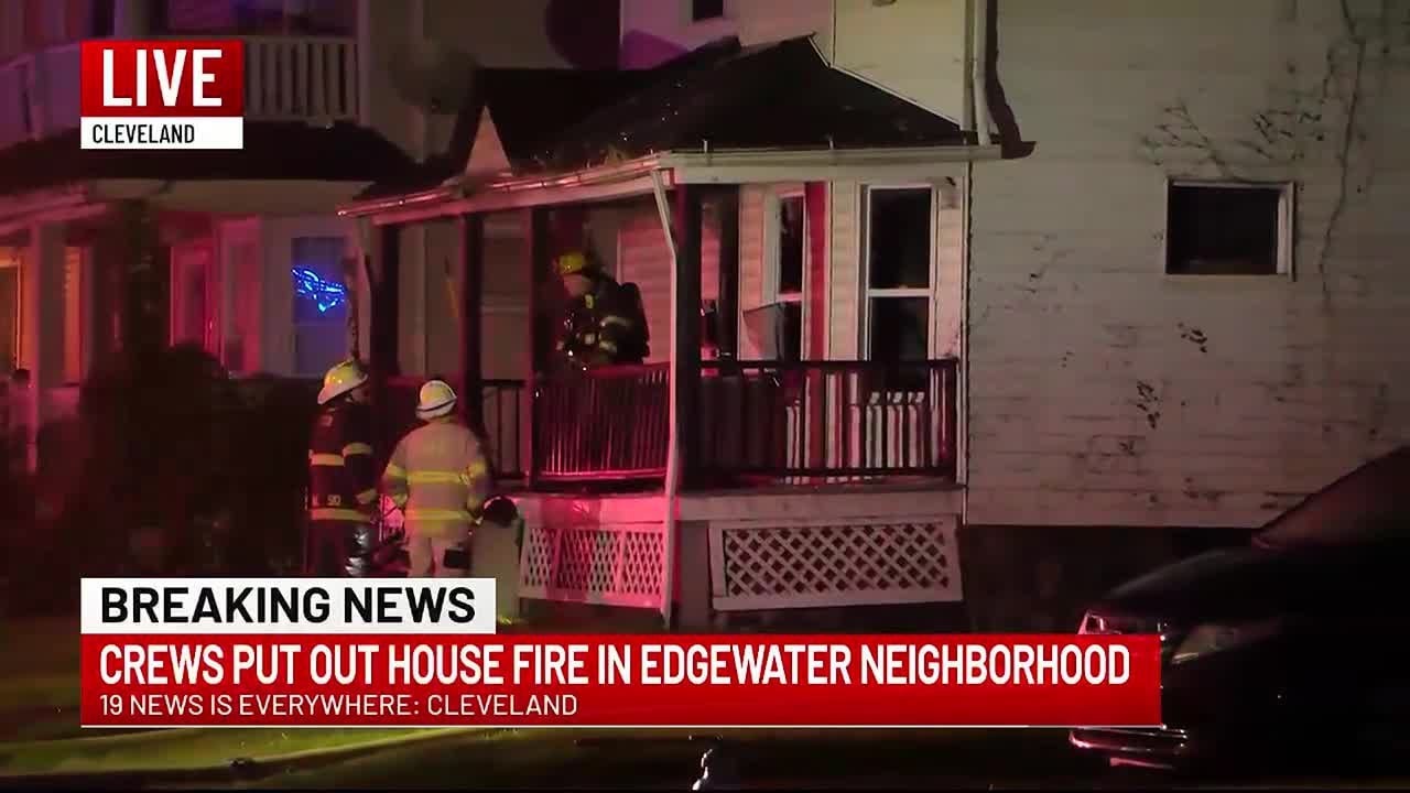 Cleveland fire crews on scene of house fire near Edgewater neighborhood ...