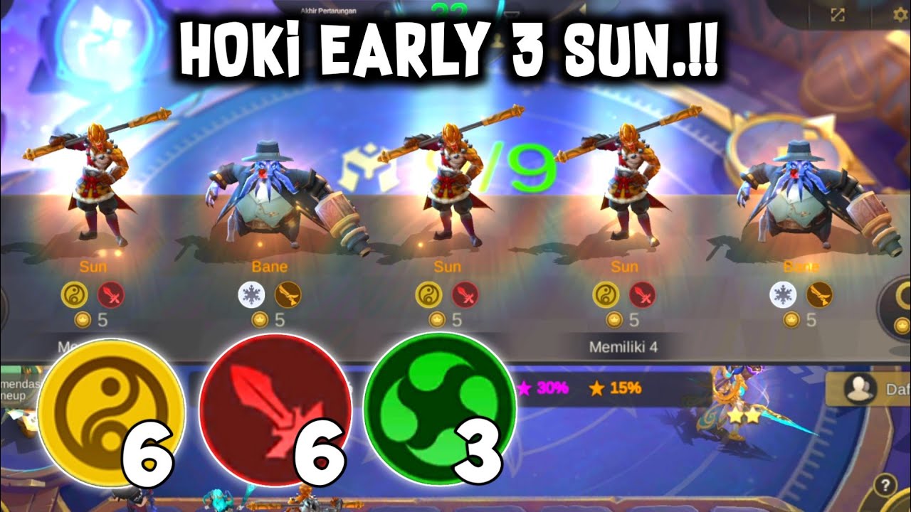 HOKI EARLY 3 SUN.!! 100% HOKI BULAN PUASA.!! MAGIC CHESS MOBILE LEGENDS ...