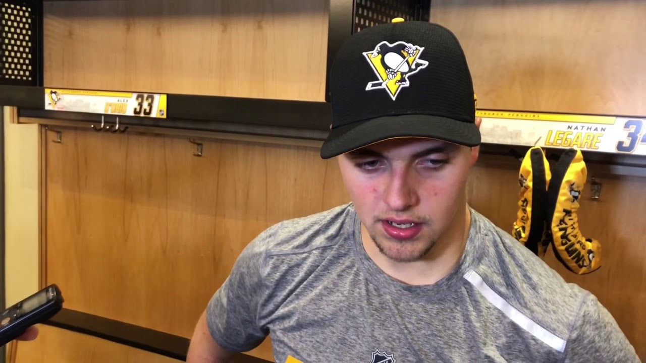 Penguins Locker Room: Nathan Legare | PHN - YouTube
