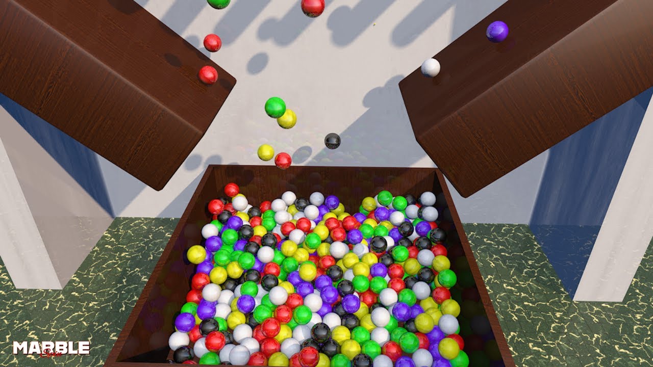 Color Balls Mixing Animation | Blender Eevee | ASMR Marble Balls ...