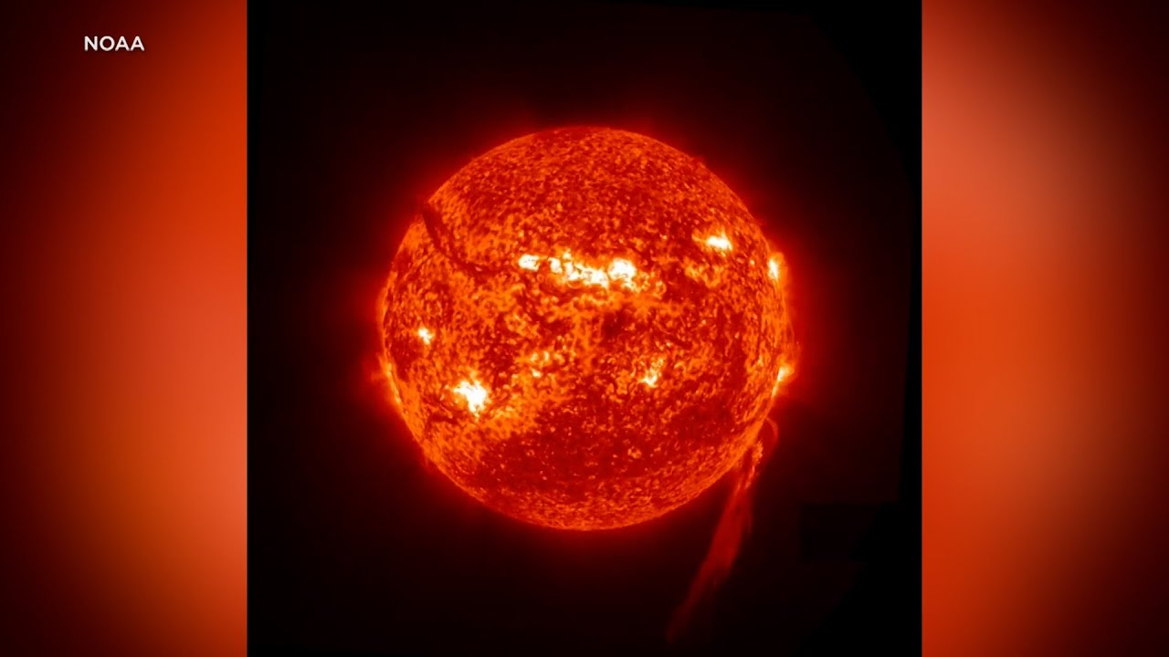 Solar filament erupts from sun on 25th anniversary of most powerful ...