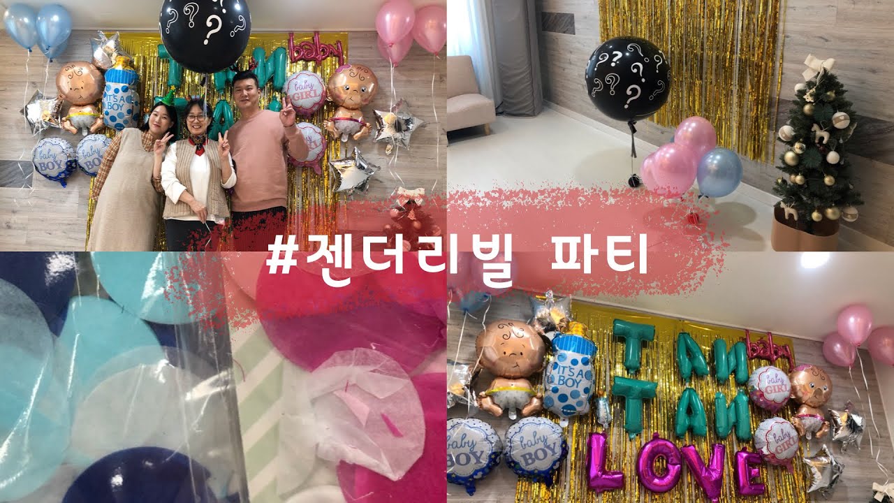 젠더리빌파티성별공개파티임산부 브이로그정밀초음파임신21주임신6개월임신150일째마터니티생활모두가 놀란 탄탄이의 성별은