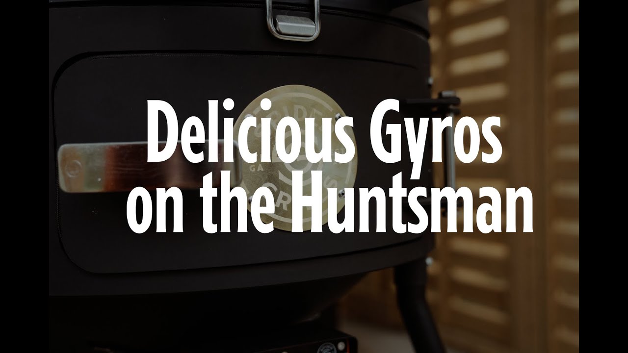 Gyro Hero on the Spider Huntsman Smart Kettle Kamado - YouTube