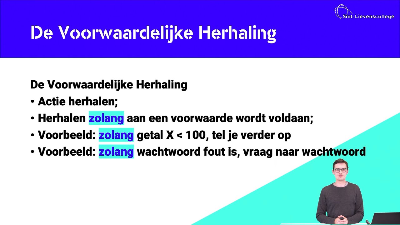 Python in de Klas - Voorwaardelijke Herhaling - YouTube