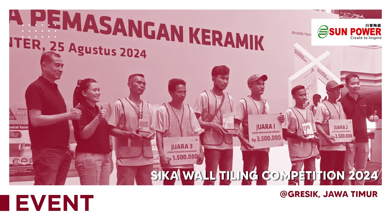 SIKA WALL TILING COMPETITION 2024 | EVENT | SUN POWER CERAMICS - YouTube