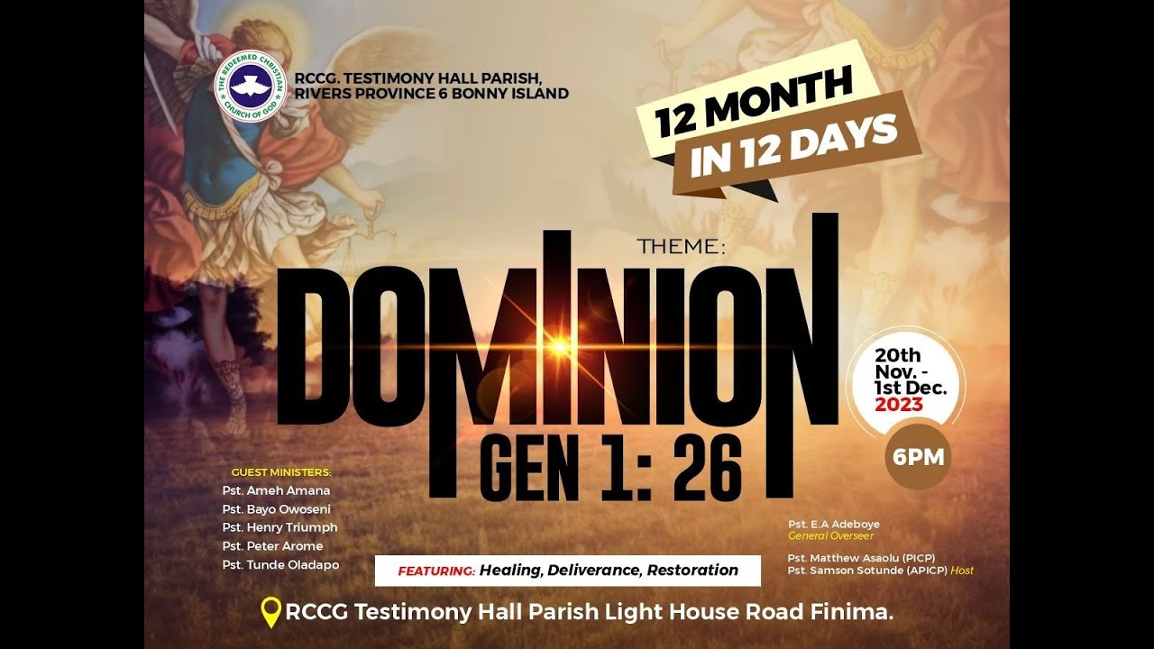 RCCG Testimony Hall - TMiTD 2023 - Day 1 - YouTube