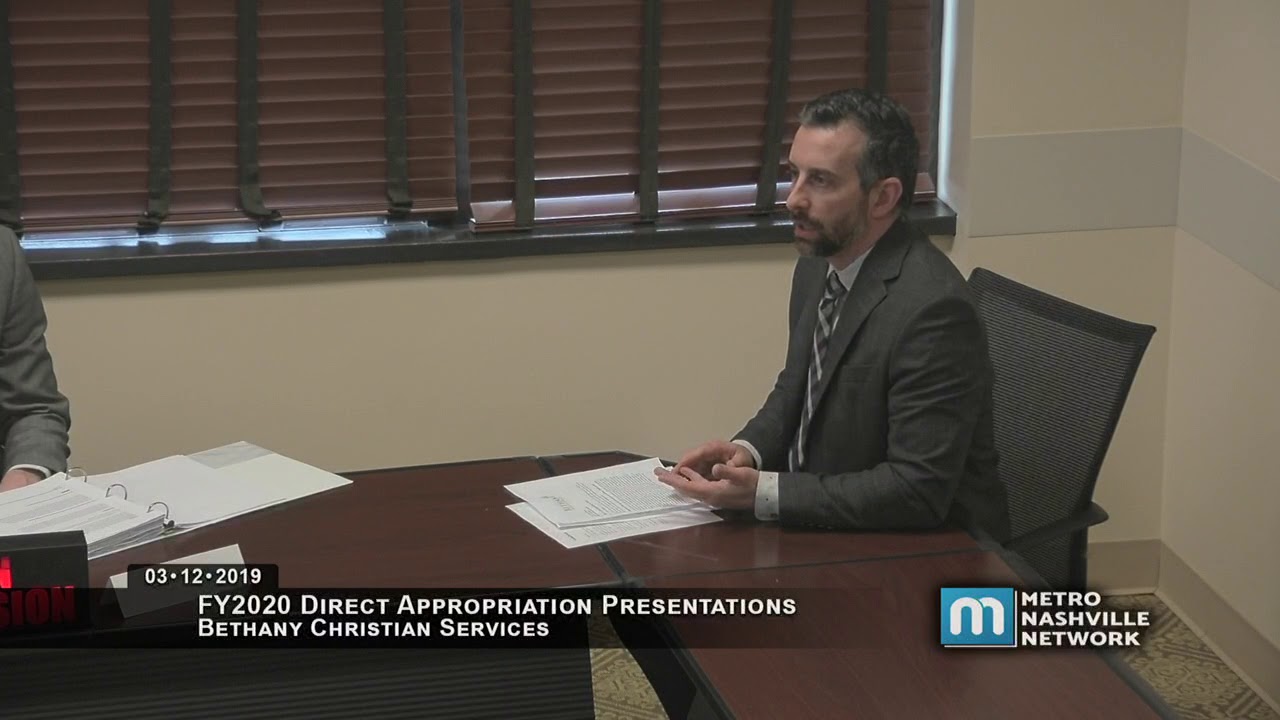 03/12/19 Direct Appropriation Presentations: Bethany Christian Services ...