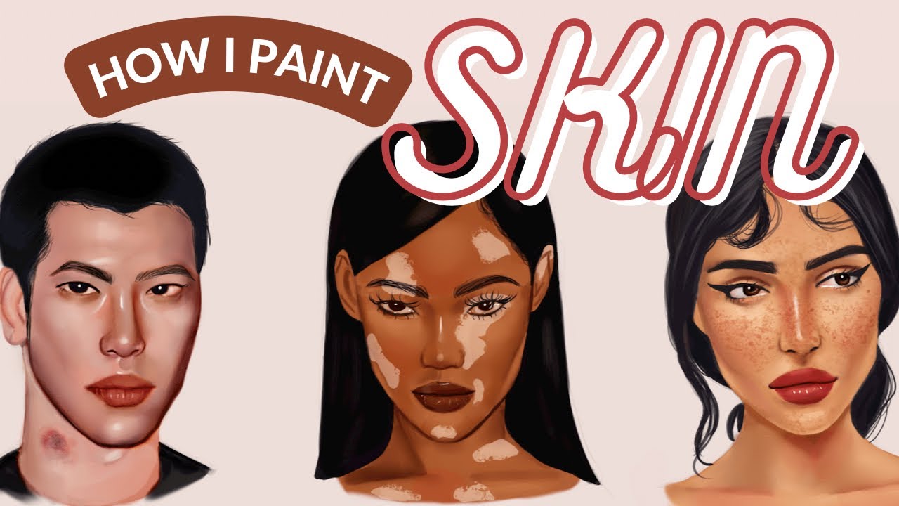 HOW TO DRAW SKIN + SKIN TEXTURE | DIGITAL ART TUTORIAL IN KRITA - YouTube