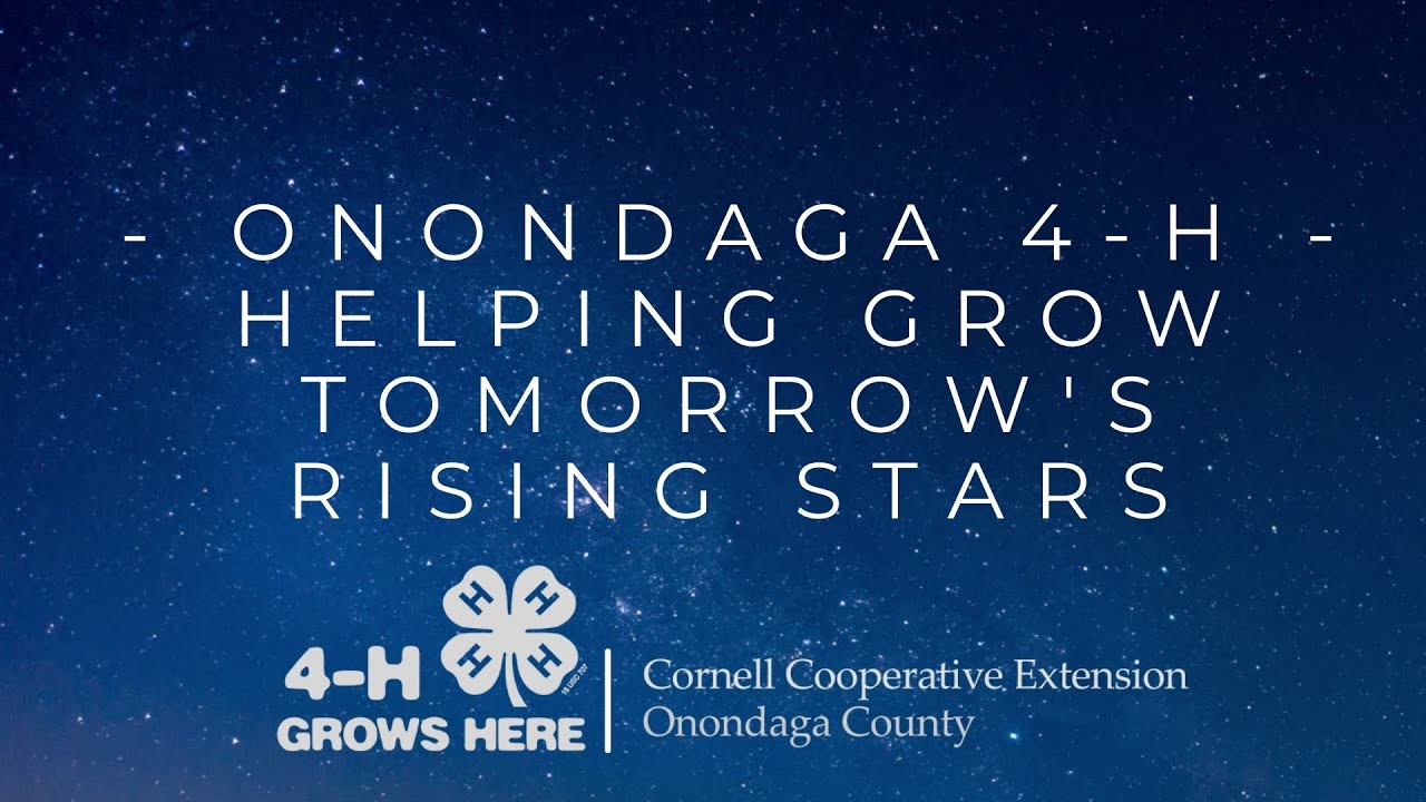 Onondaga 4-H Leadership Program Success Story - YouTube