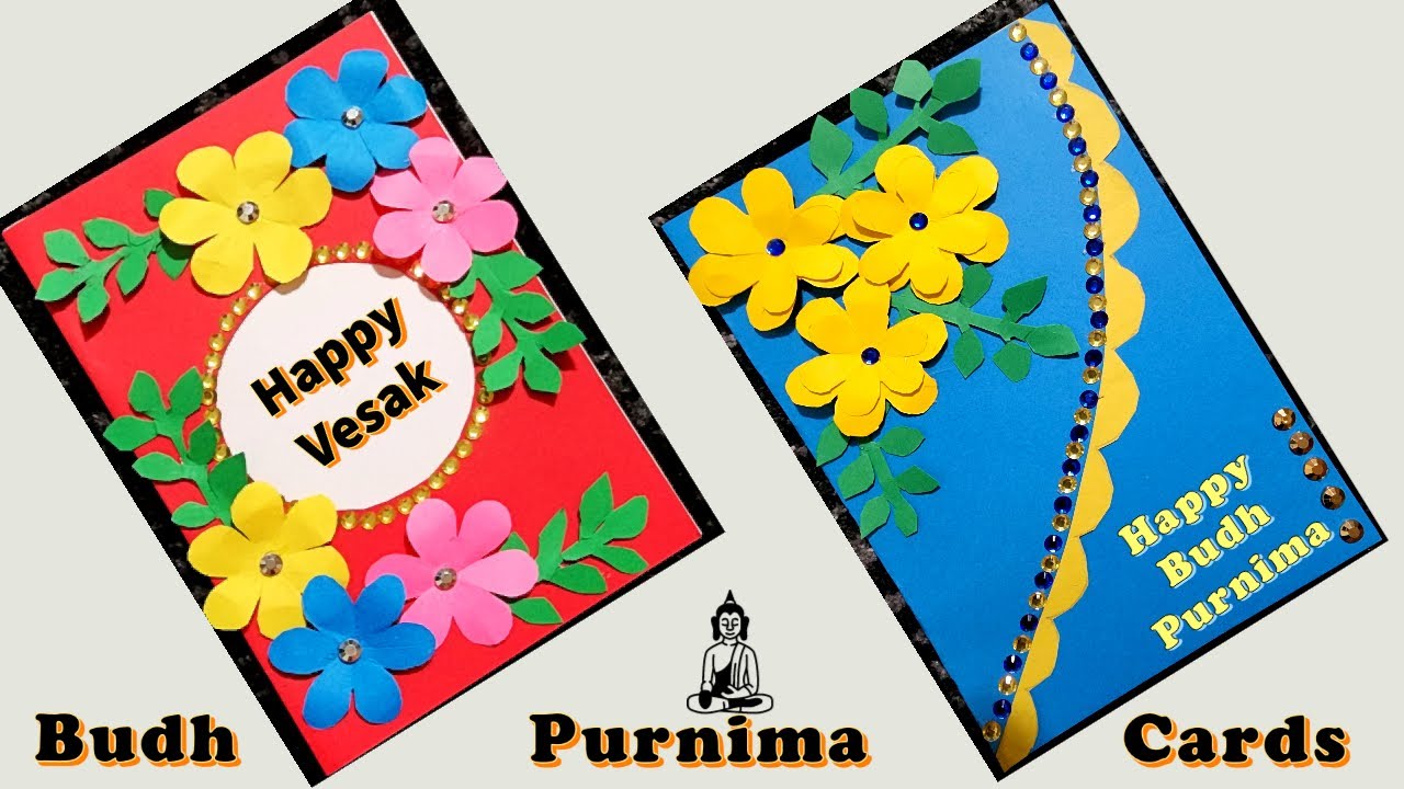 Vesak Card Making Ideas | Budh Purnima Card Ideas | Vesak Crafts | DIY ...