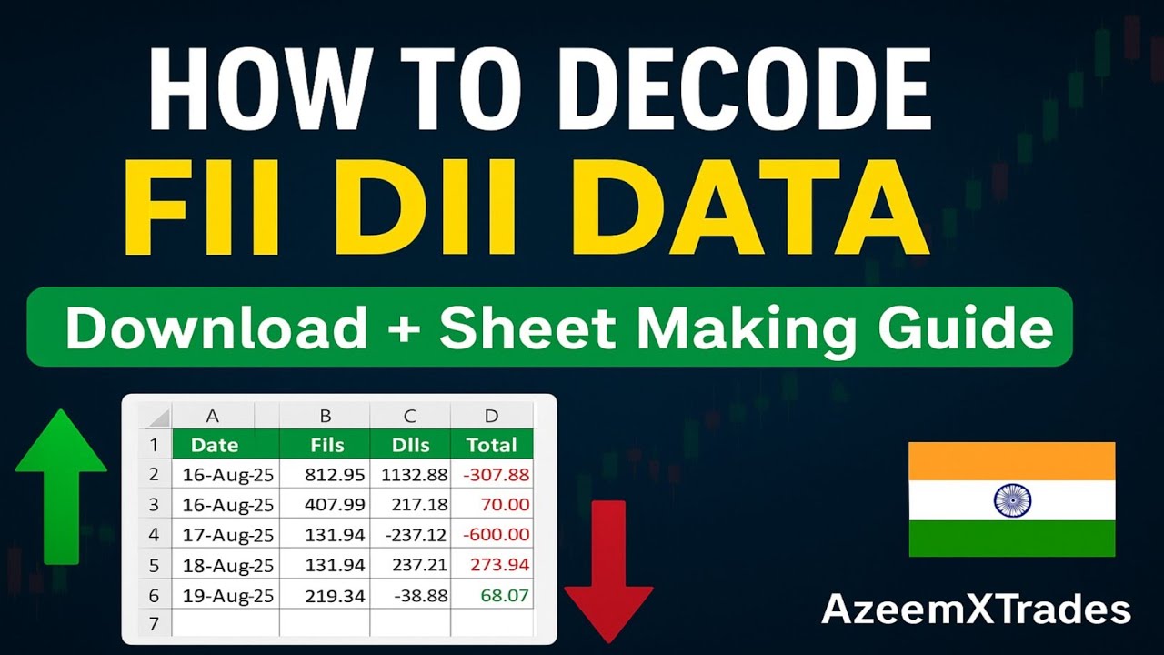 HOW TO DECODE FII DII DATA | HOW TO DOWNLOAD FII DII DATA | HOW TO MAKE ...