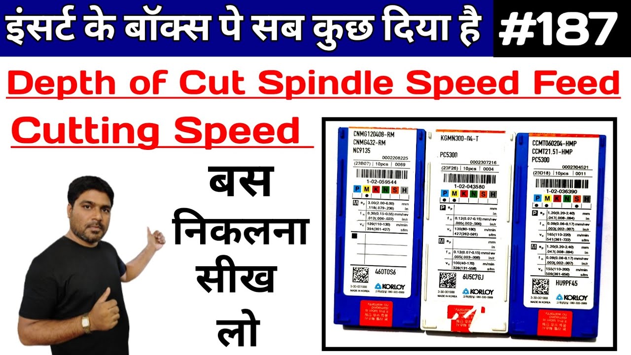 सब कुछ दिया रहता है | feed rpm cutting speed | how to calculate rpm ...
