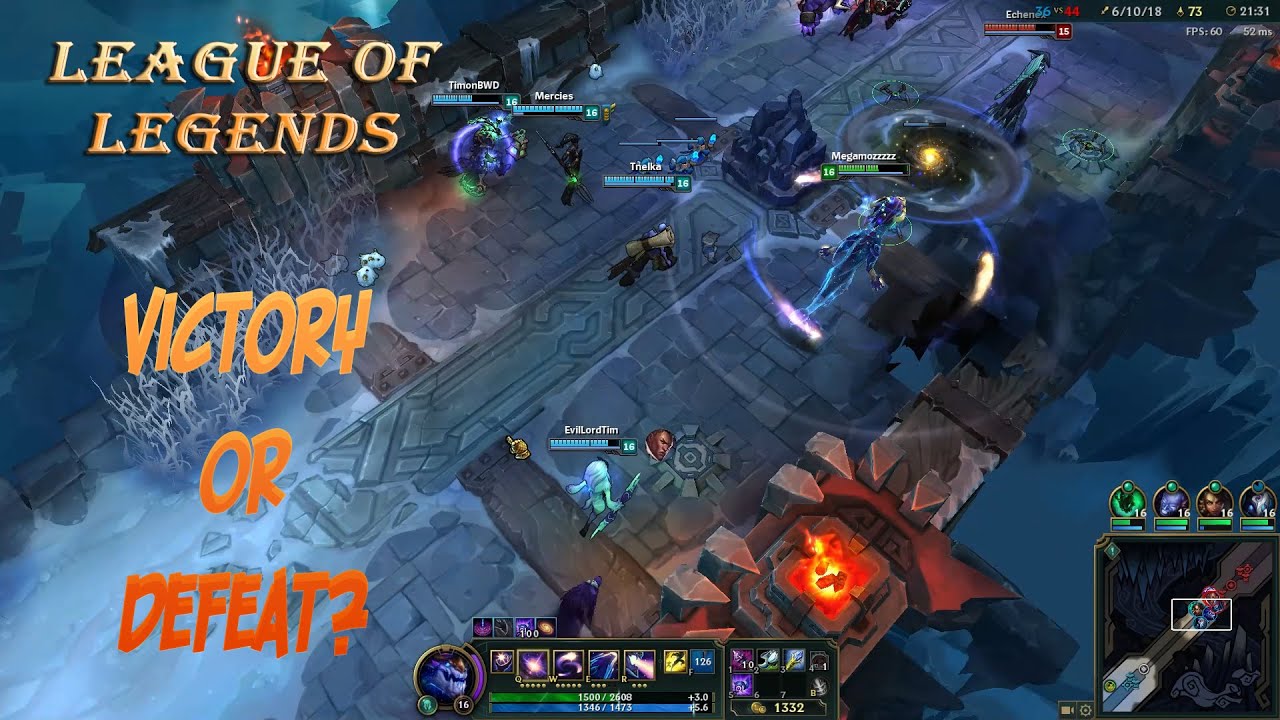 league of legends - victory or defeat - YouTube
