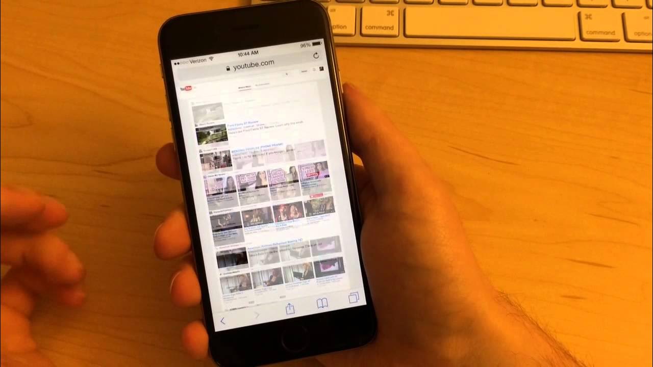 How to View the Desktop Version of a Website in iOS 8 Safari - YouTube