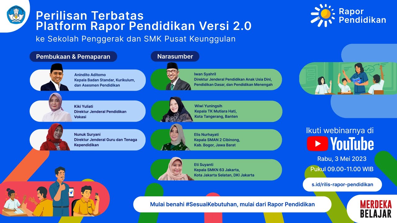 Perilisan Terbatas Platform Rapor Pendidikan Versi 2.0 - YouTube