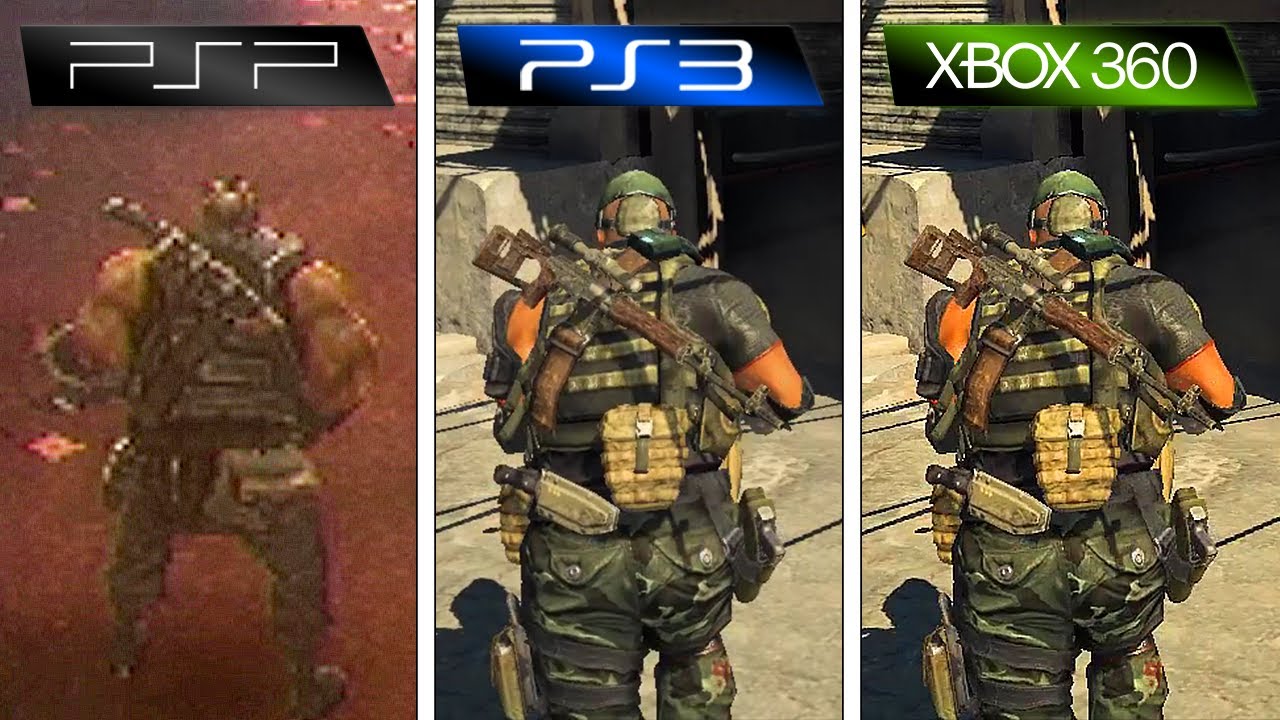 Army of Two The 40th Day (2010) PSP vs PS3 vs XBOX 360 (Graphics ...