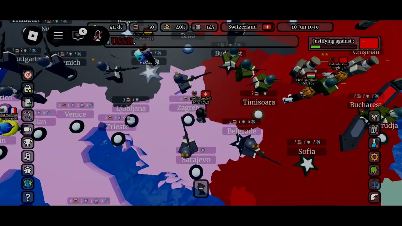 Playing as Switzerland in Conquer Europe WW2 (World map) @Roblox - YouTube