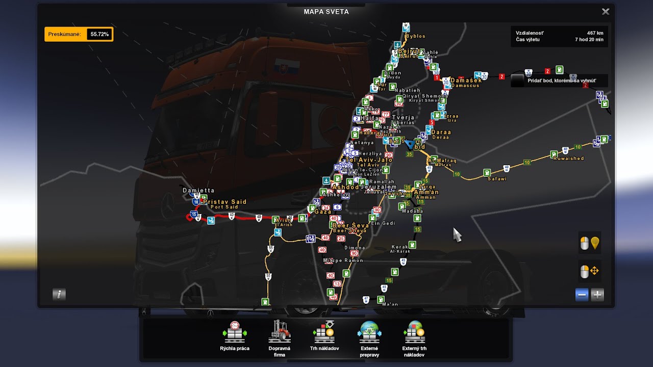 Euro Truck Simulator2-ProMods-Middle east-1 - YouTube