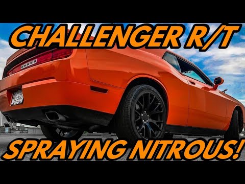 DODGE CHALLENGER R/T ON NITROUS WITH JAY GREENE TUNE VS CAMARO AND STi ...