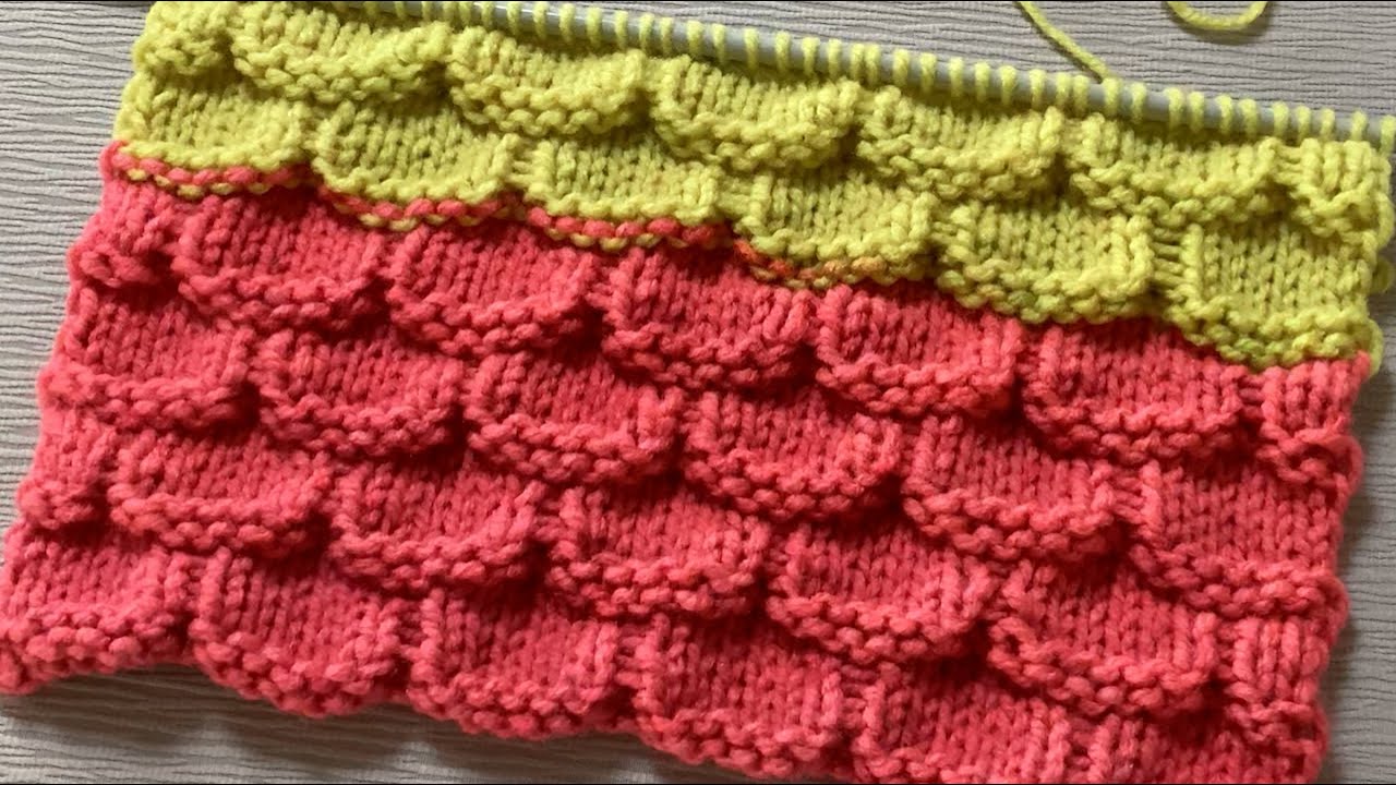 Beautiful Scale Stitch Pattern, Simple Stitches, Step by Step Tutorial ...