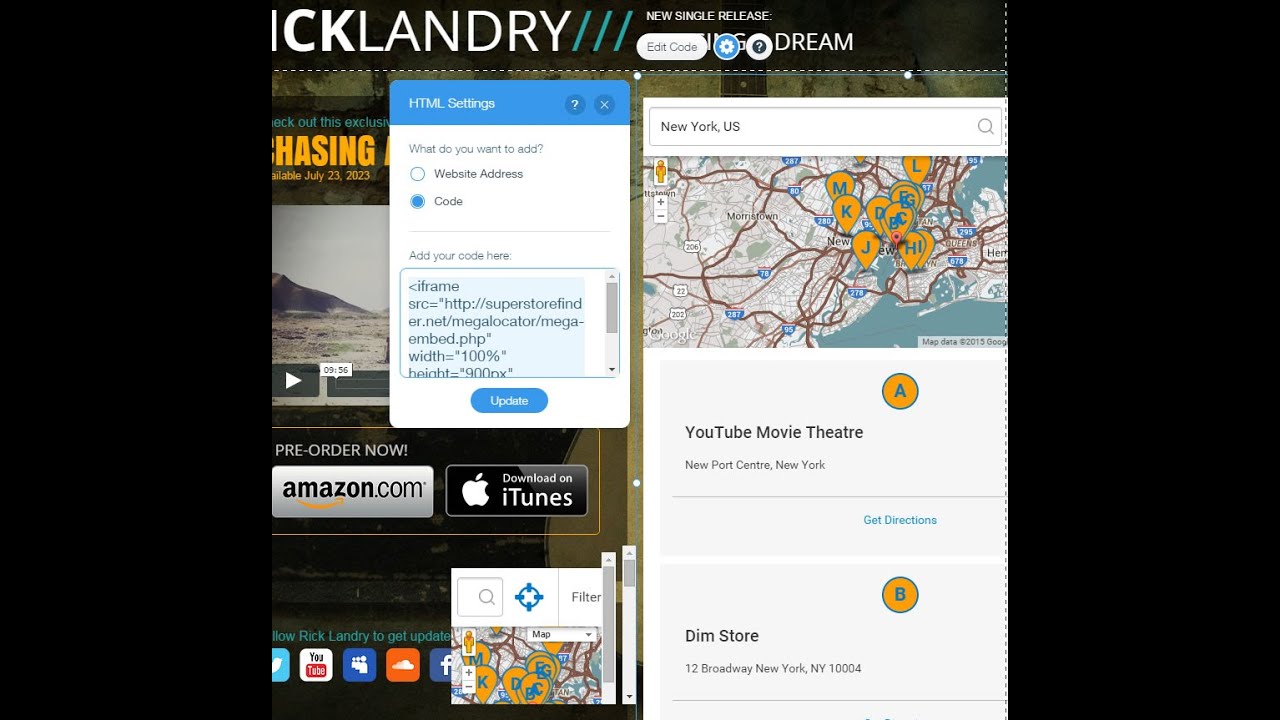 Use Google Maps Store Locator on Your Wix Websites - YouTube