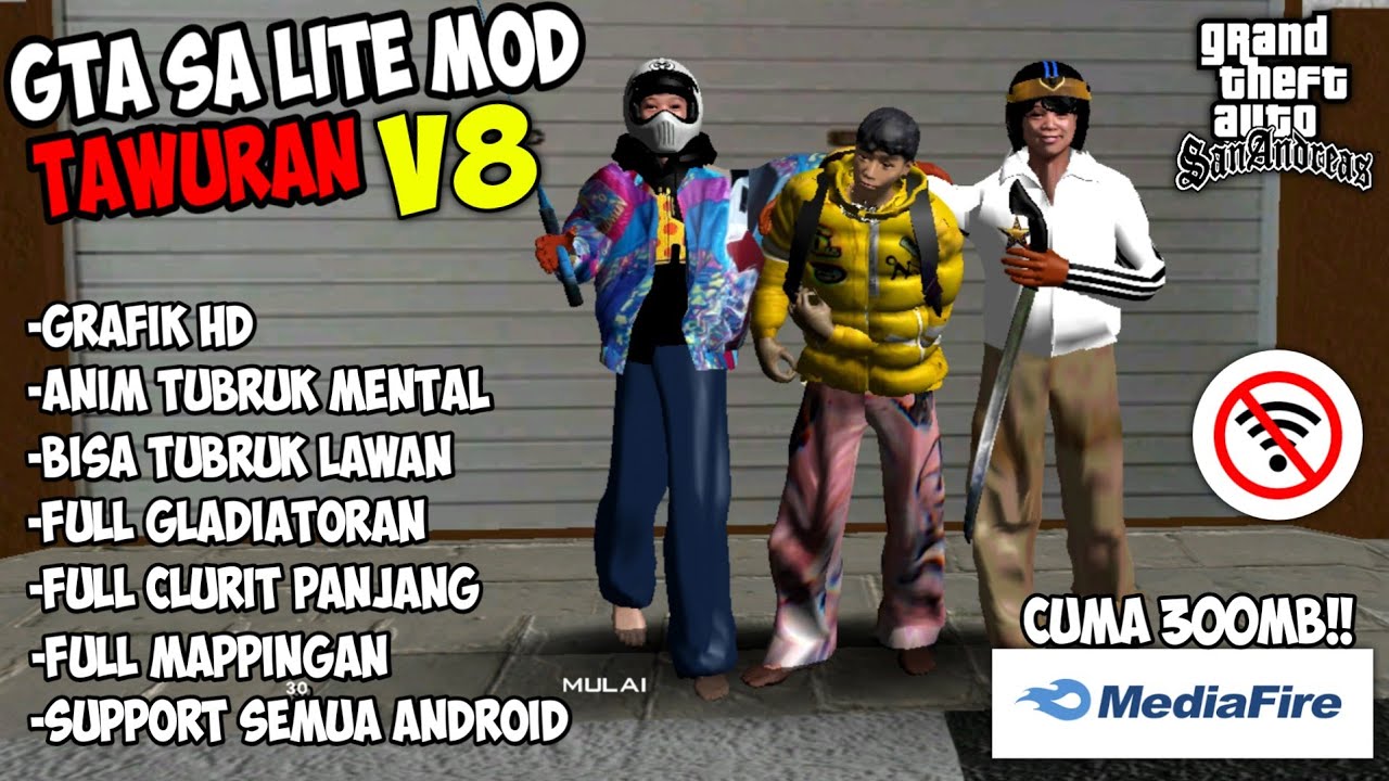 RILIS!! GTA MOD TAWURAN STM V8 TERBARU GACOR ABIS SPESIAL 1K SUBSCRIBER ...