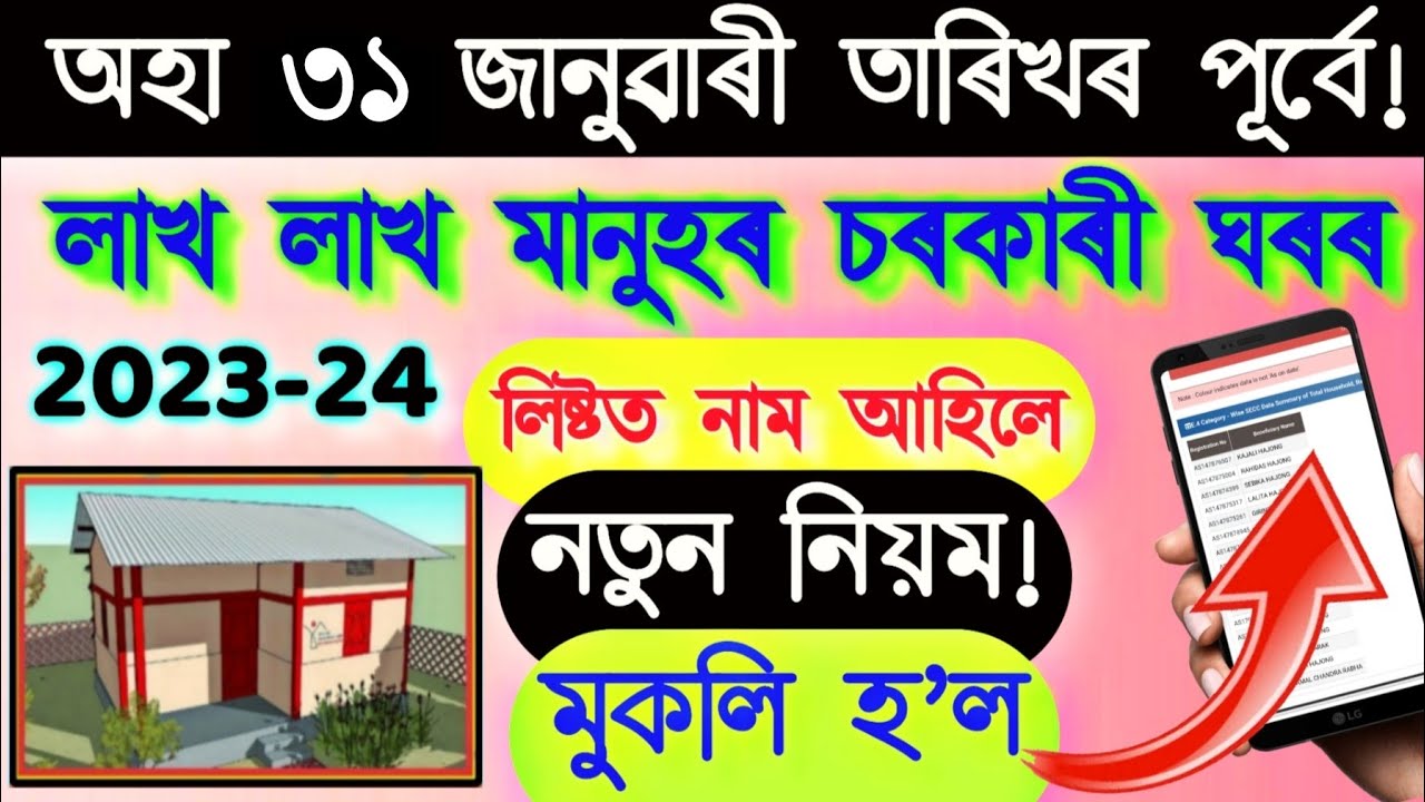 2023 Geotag House List Assam || Pmay House List 2023-24 || Pradhan ...