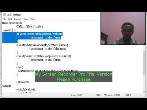 decision making if else if switch-java programming in amharic language ...