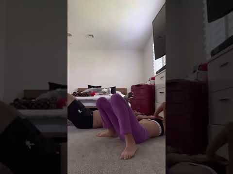 Partner yoga with my dad